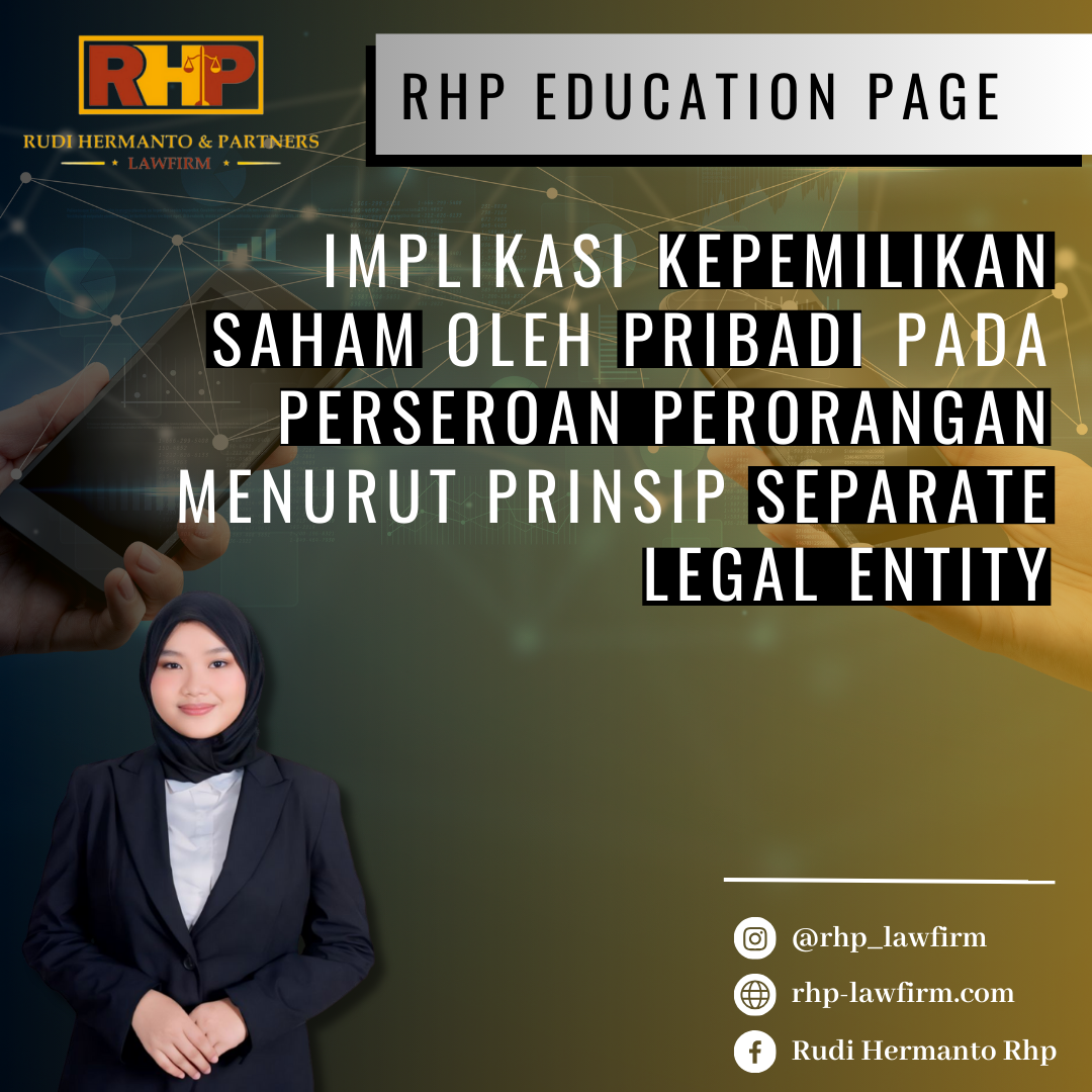 Implikasi Kepemilikan Saham Oleh Pribadi Pada Perseroan Perorangan ...